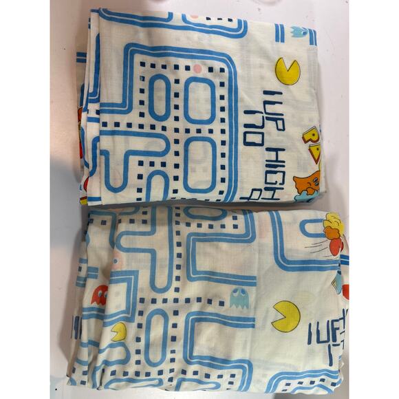 Dan River Dantrel | Bedding | Vtg Pacman Twin Bed Sheets Pacman Video ...